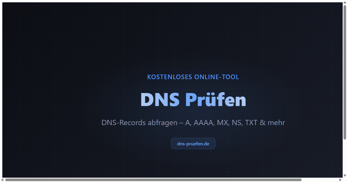 DNS-Lookup, DNS-Einträge prüfen, kostenlos